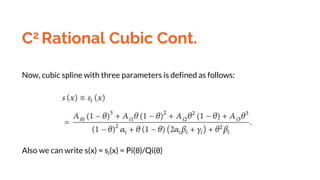 Shape Preserving Interpolation Using C2 Rational Cubic Spline | PPT