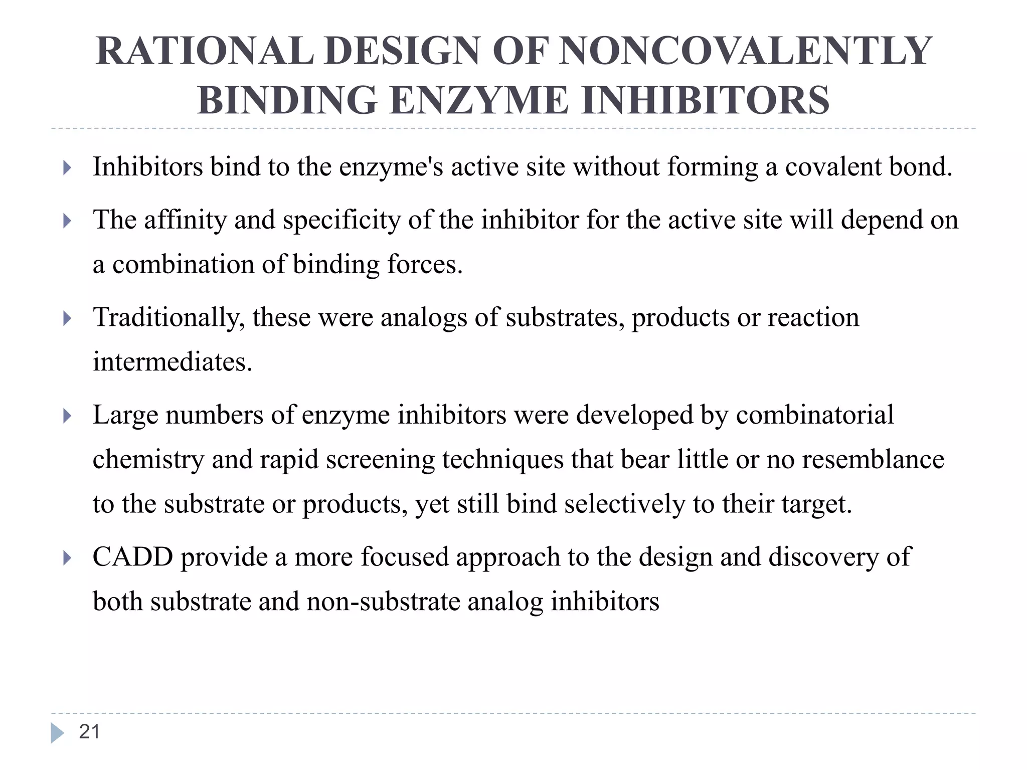 Rational design of non- covalently and covalently binding.pptx