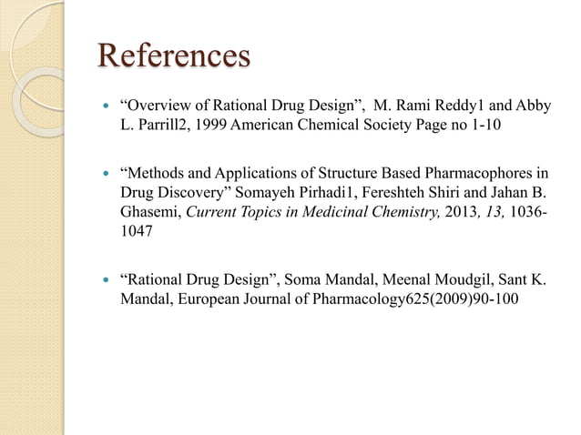 Rational drug design method | PPTX