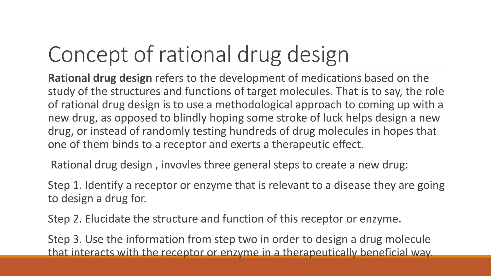 Rational drug design | PPTX