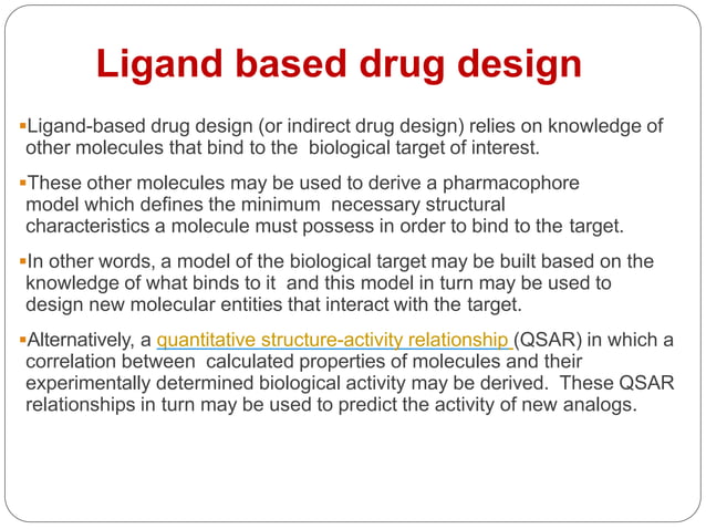 Rational drug design | PPTX | Pharmaceutical Drugs | Medical Health