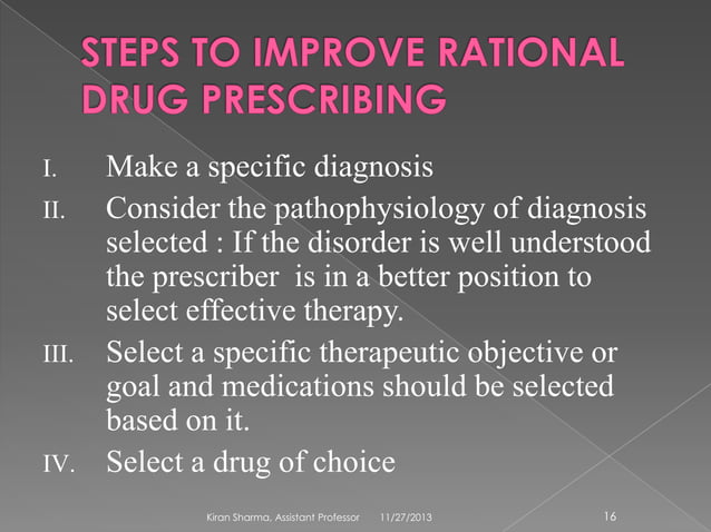 Rational drug therapy | PPTX