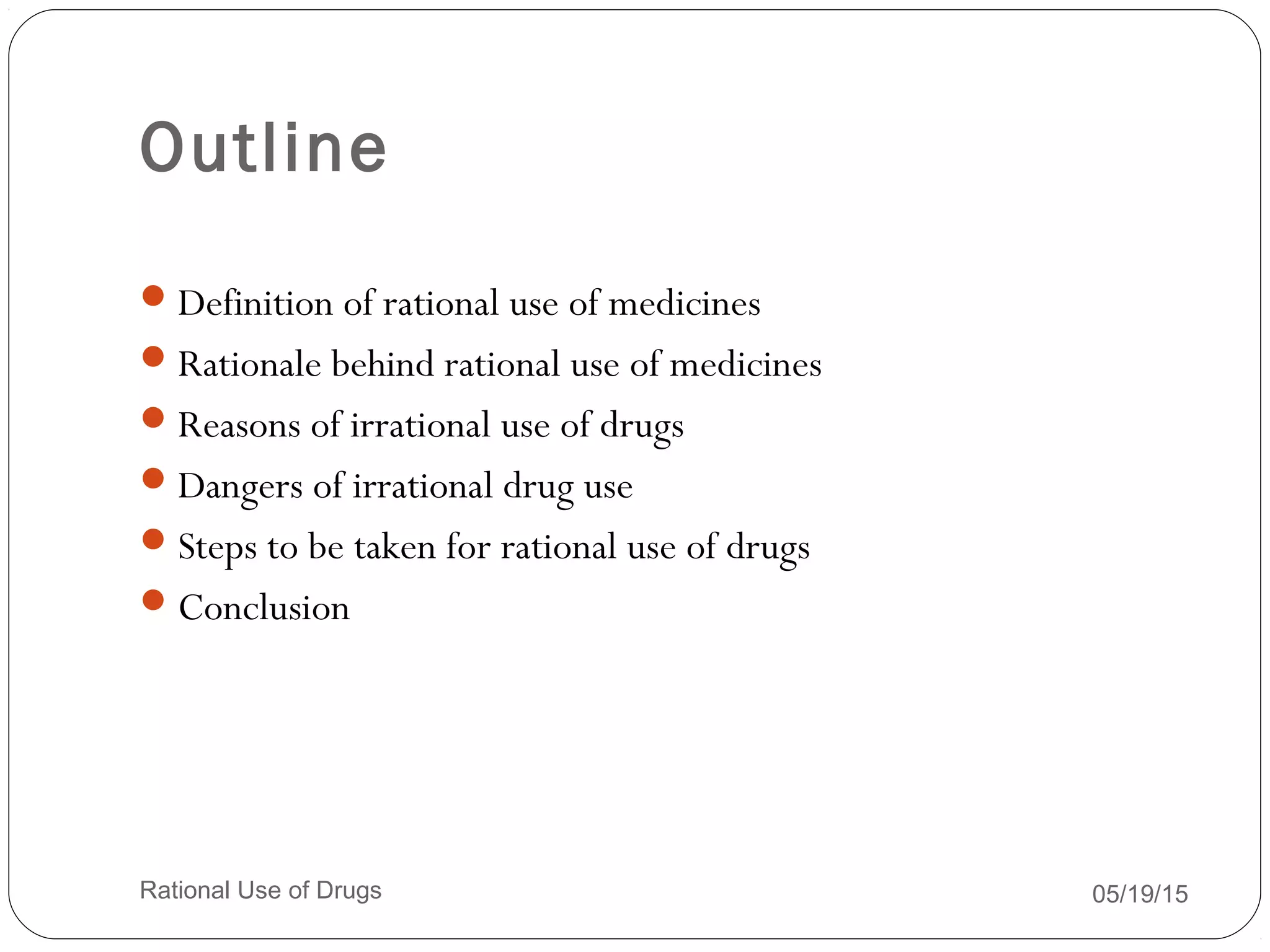 Rational drug use | PPT