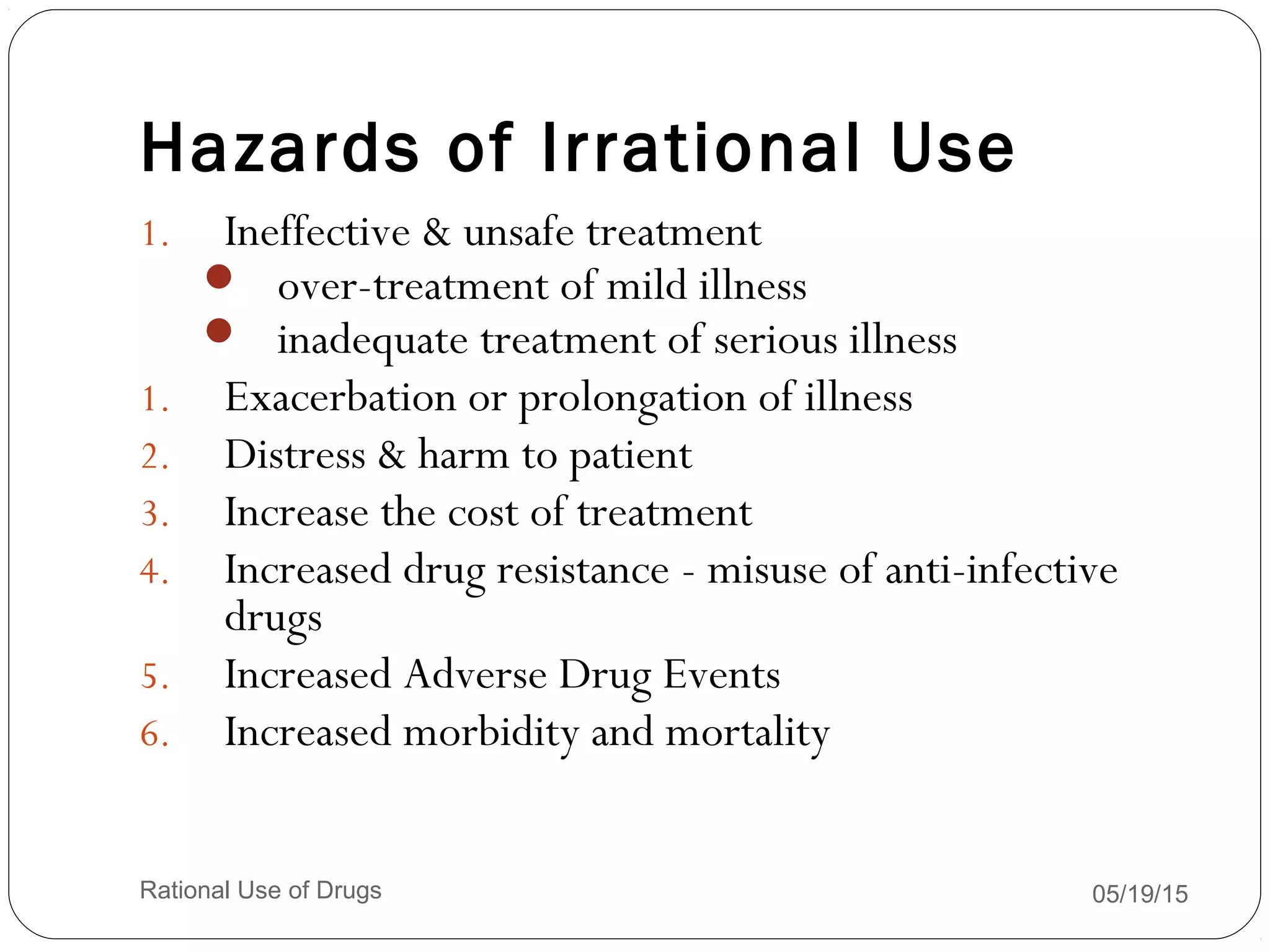 Rational drug use | PPT