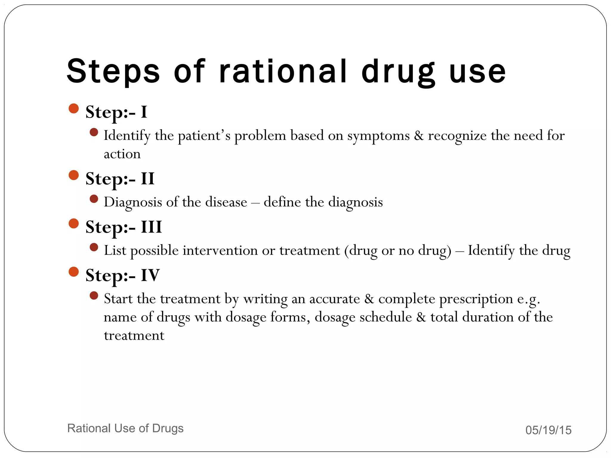 Rational drug use | PPT