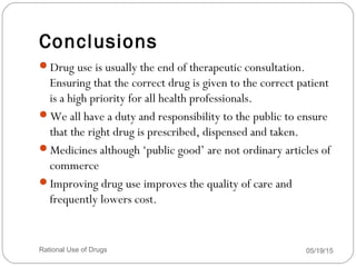 Rational drug use | PPT