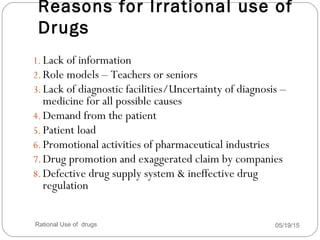 Rational drug use | PPT