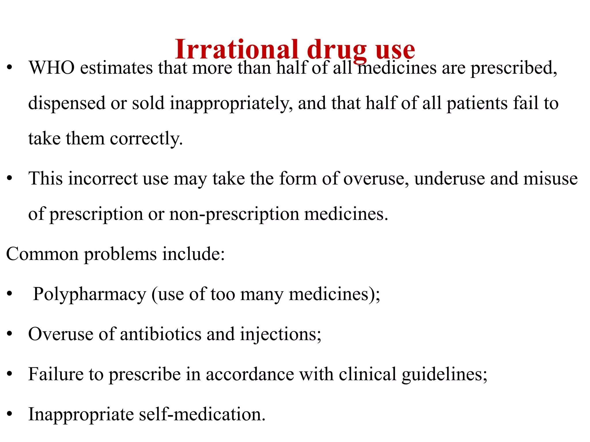 Rational drug use | PPTX