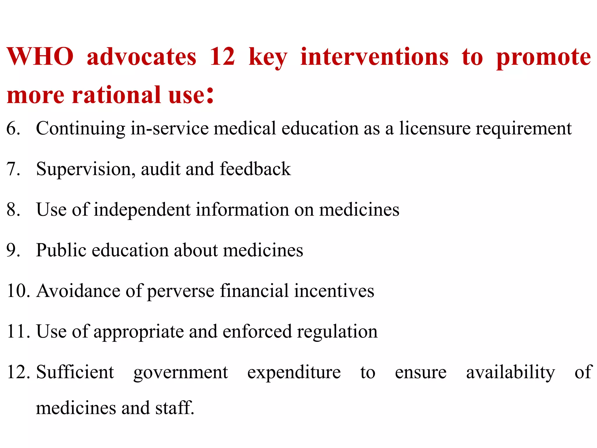 Rational drug use | PPTX