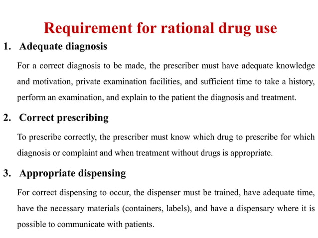 Rational drug use | PPTX