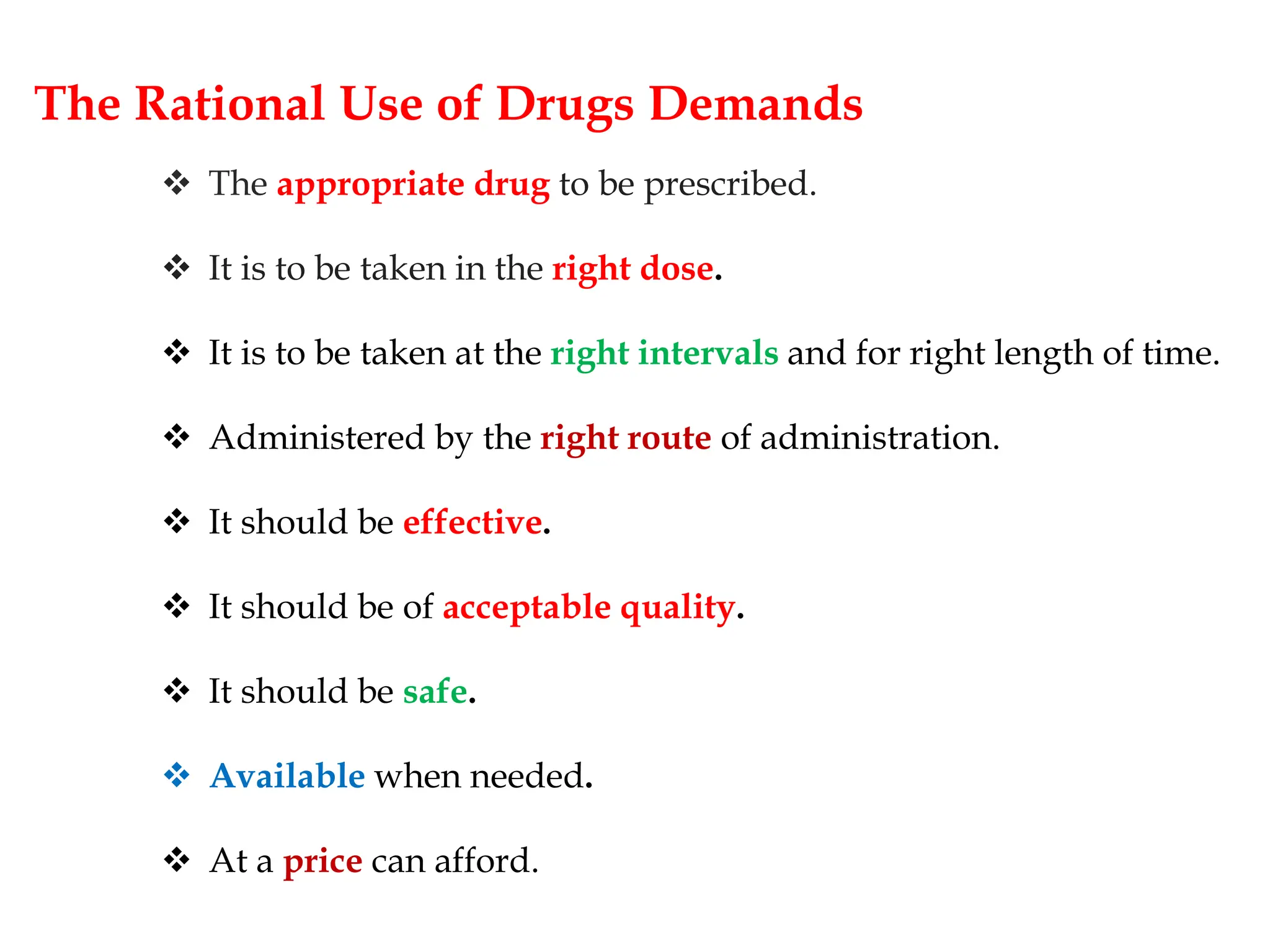 Rational Drugss Use in community Pharmacy | PPTX