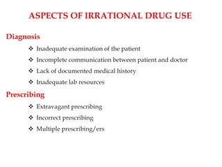 Rational Drugss Use in community Pharmacy | PPTX