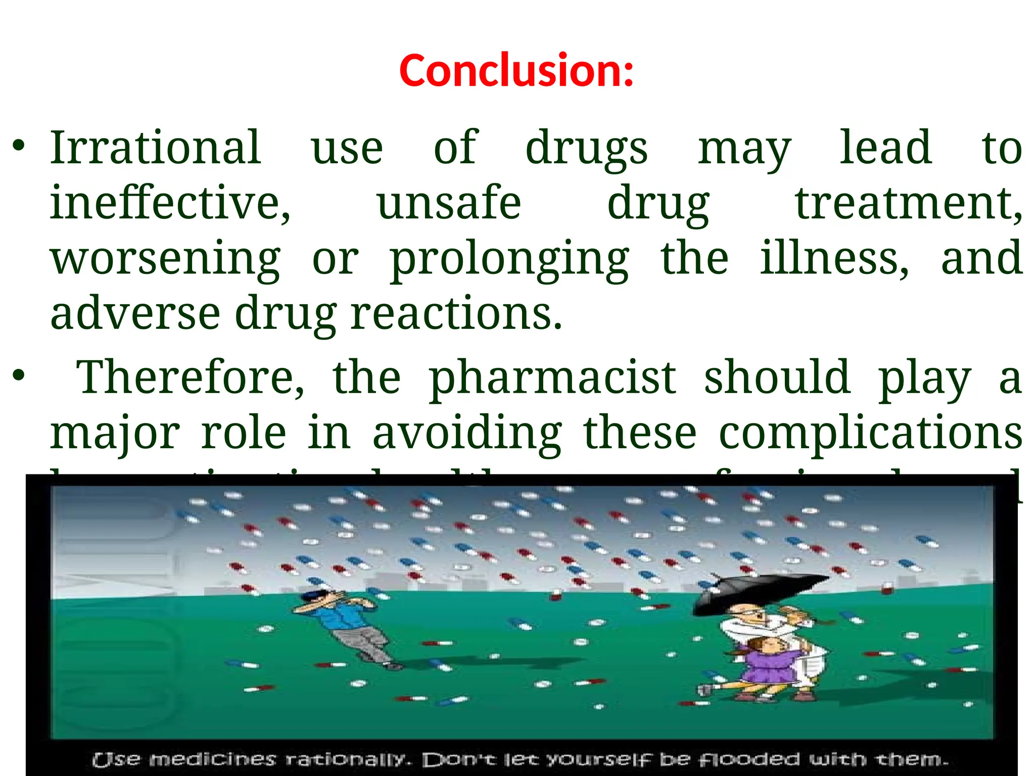 Rational Drug USe - Pharmacotherapeutics -1 | PPTX