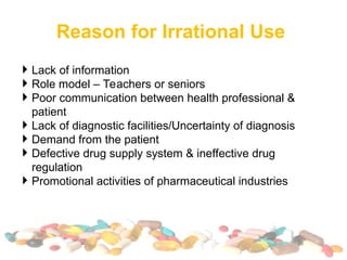 Presentation on Rational Drug Use. .ppt