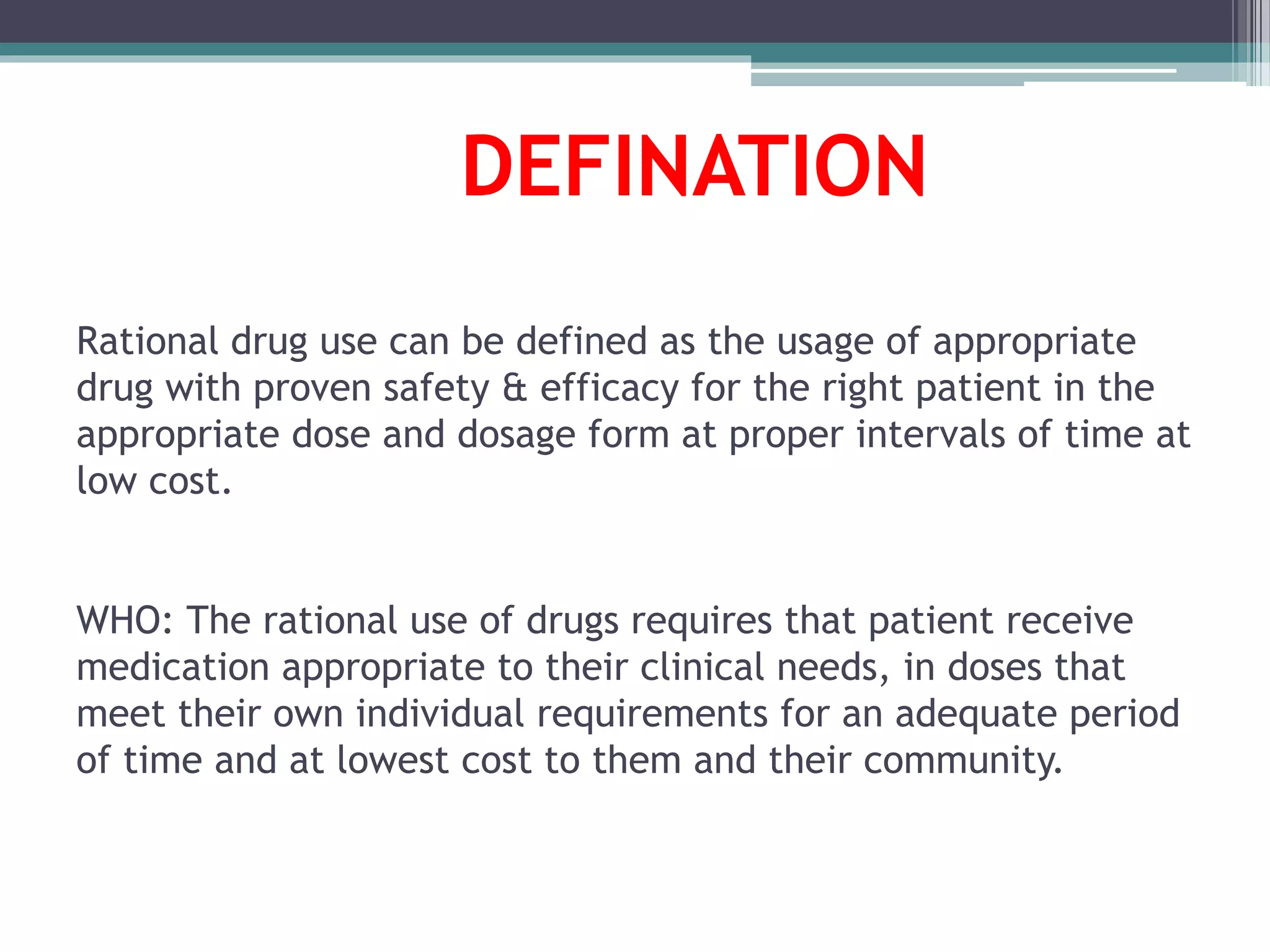 Rational drug use | PPTX