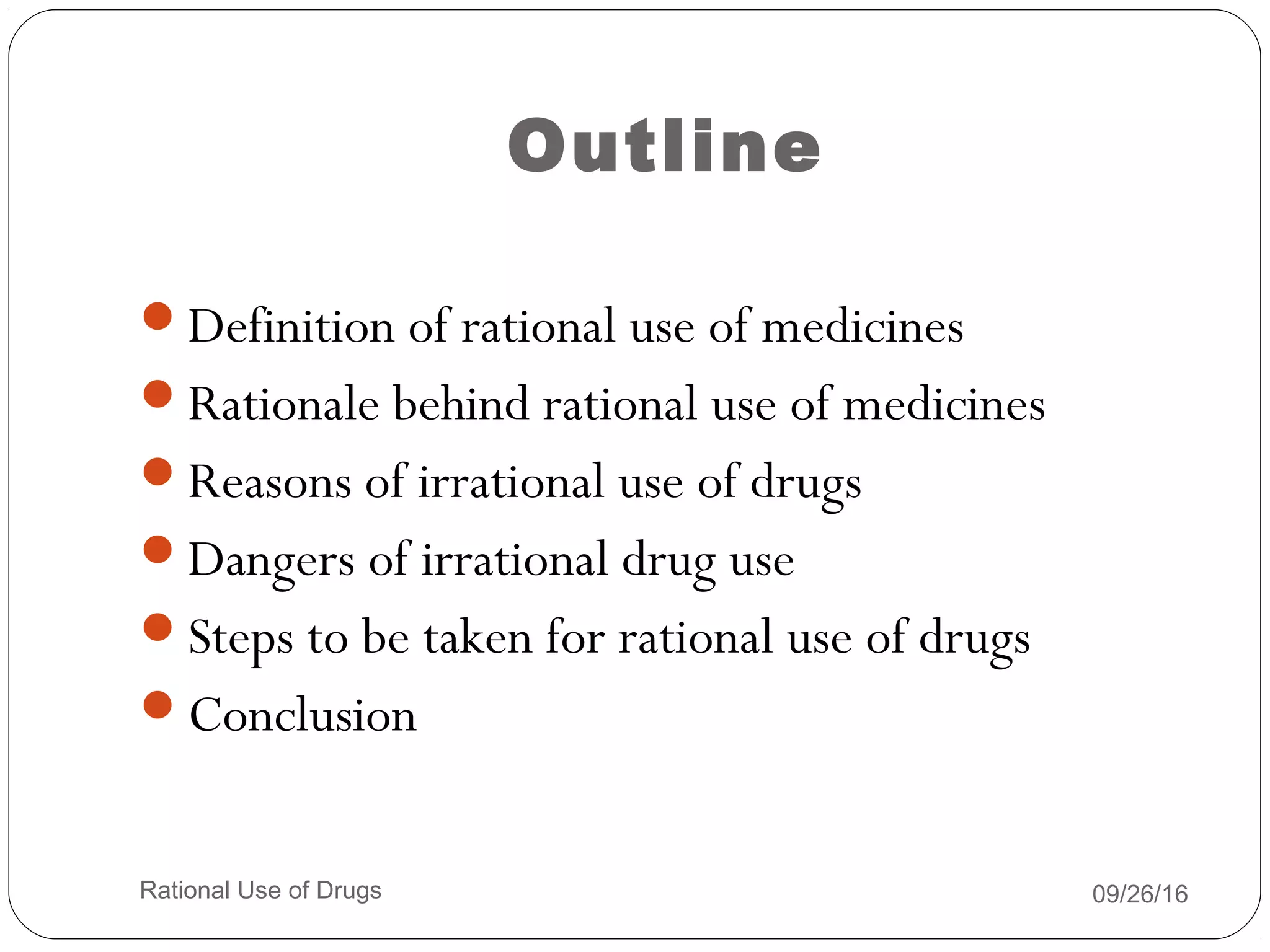 Rational drug use and essential drugs | PPT