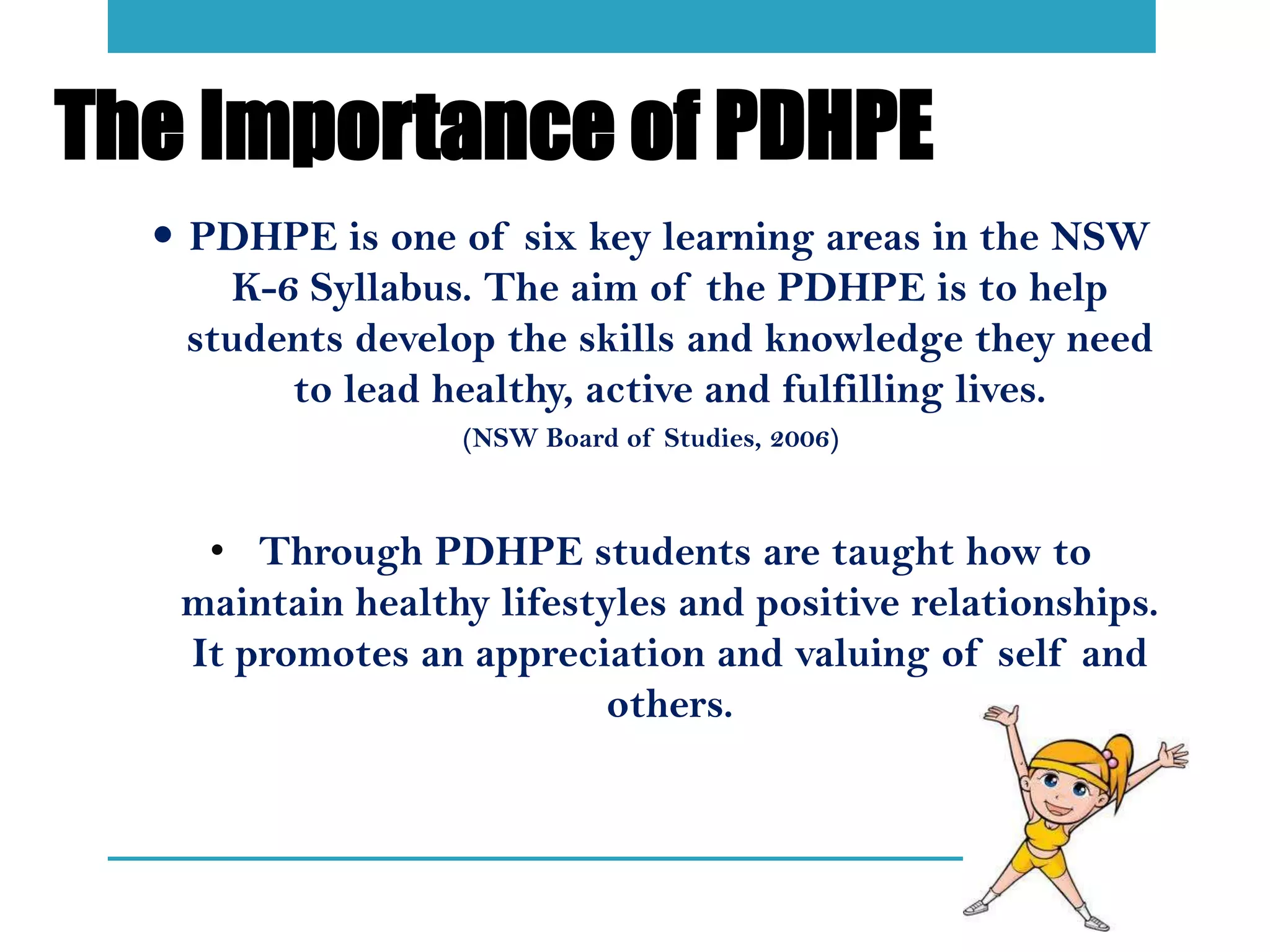 PDHPE Rationale | PPTX