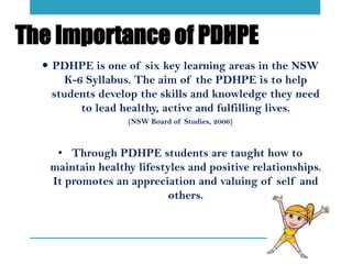 PDHPE Rationale | PPTX