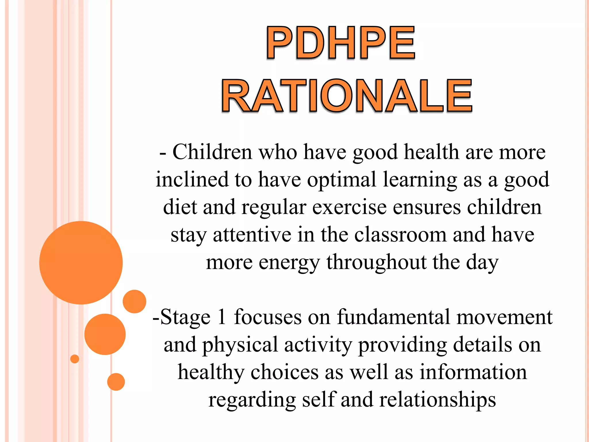 PDHPE Rationale | PPT