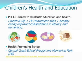 Rationale advocating teaching pdhpe | PPTX
