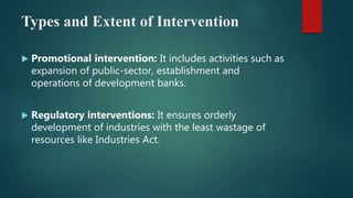 Rationale and extent of state intervention | PPTX