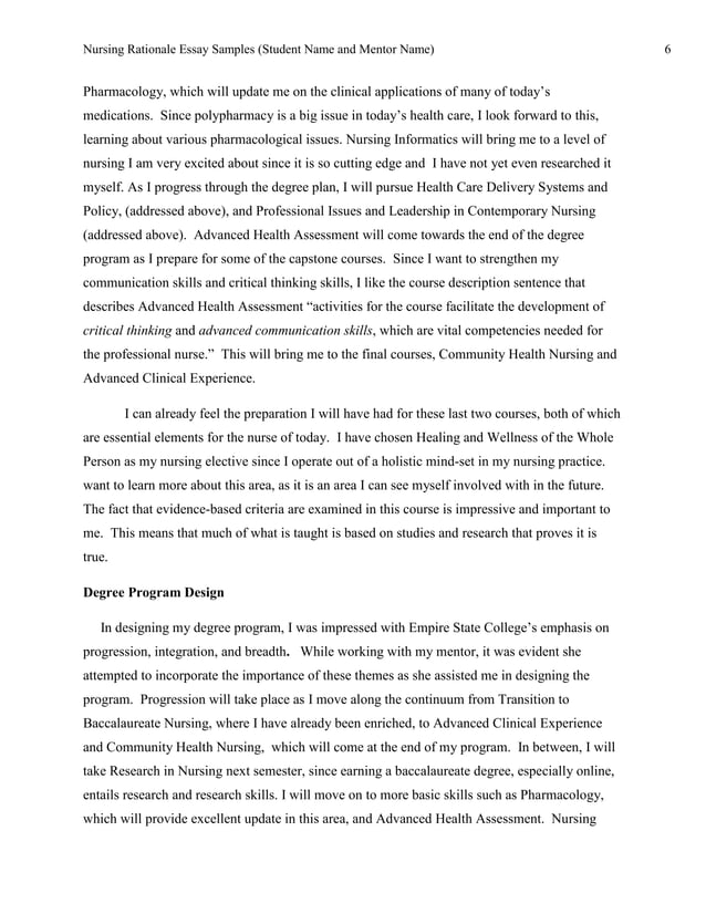 Rationale essay samples a b & c 9 2010 | PDF