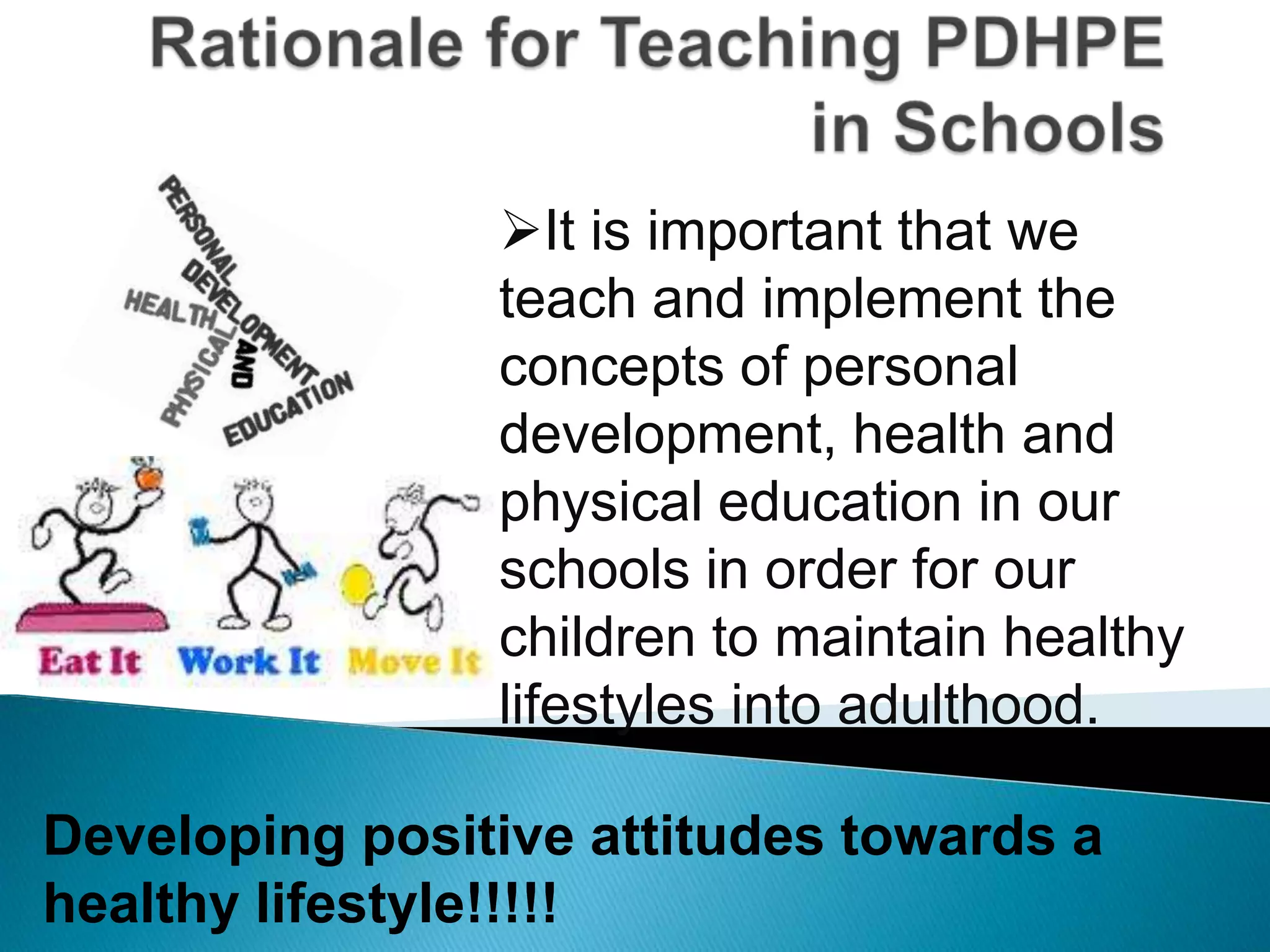Rationale for teaching pdhpe in schools | PPTX