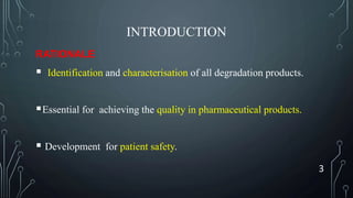 Rationale for the reporting control of degradation products | PPTX