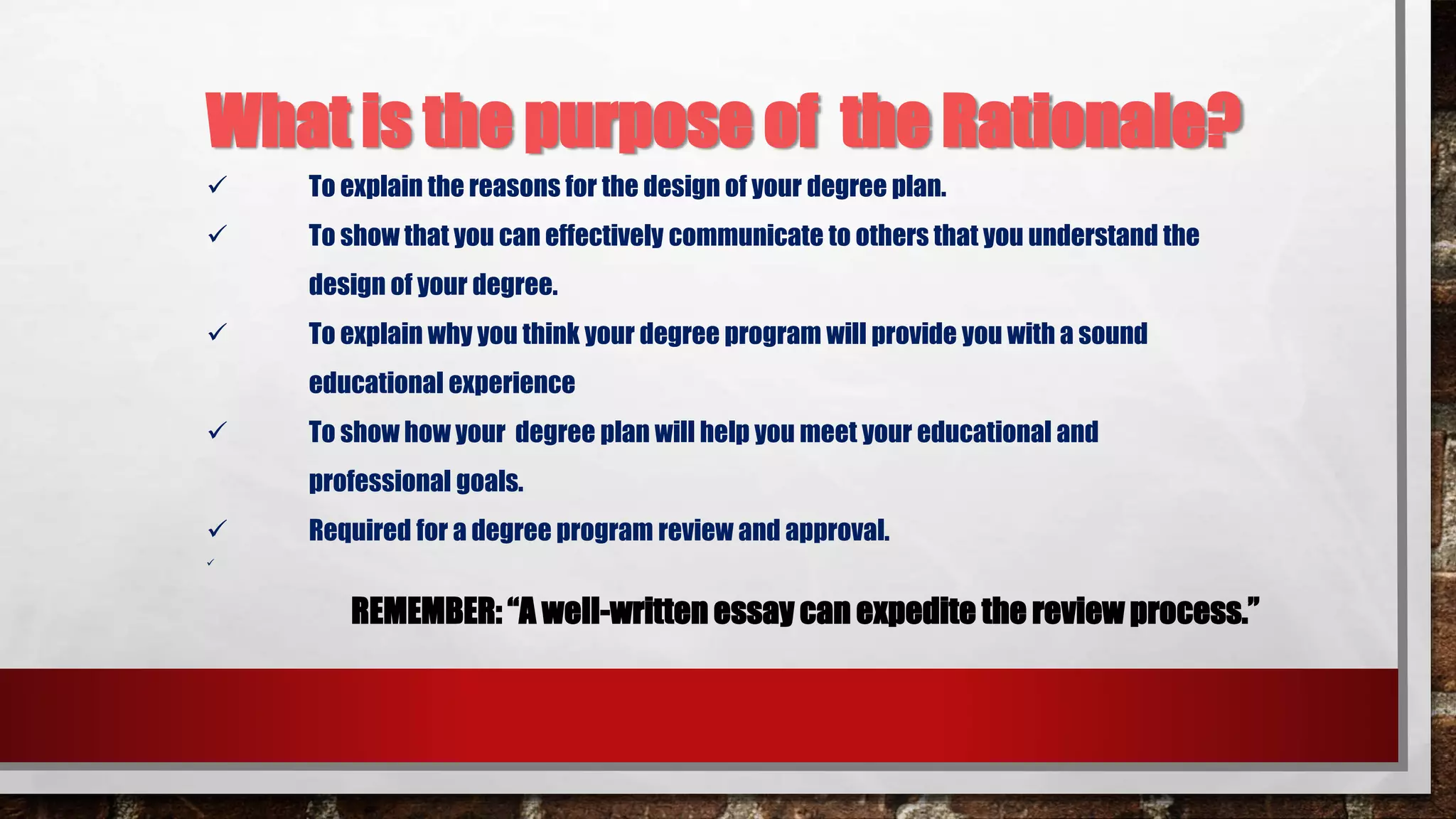 Rationale justification significance of study | PPTX