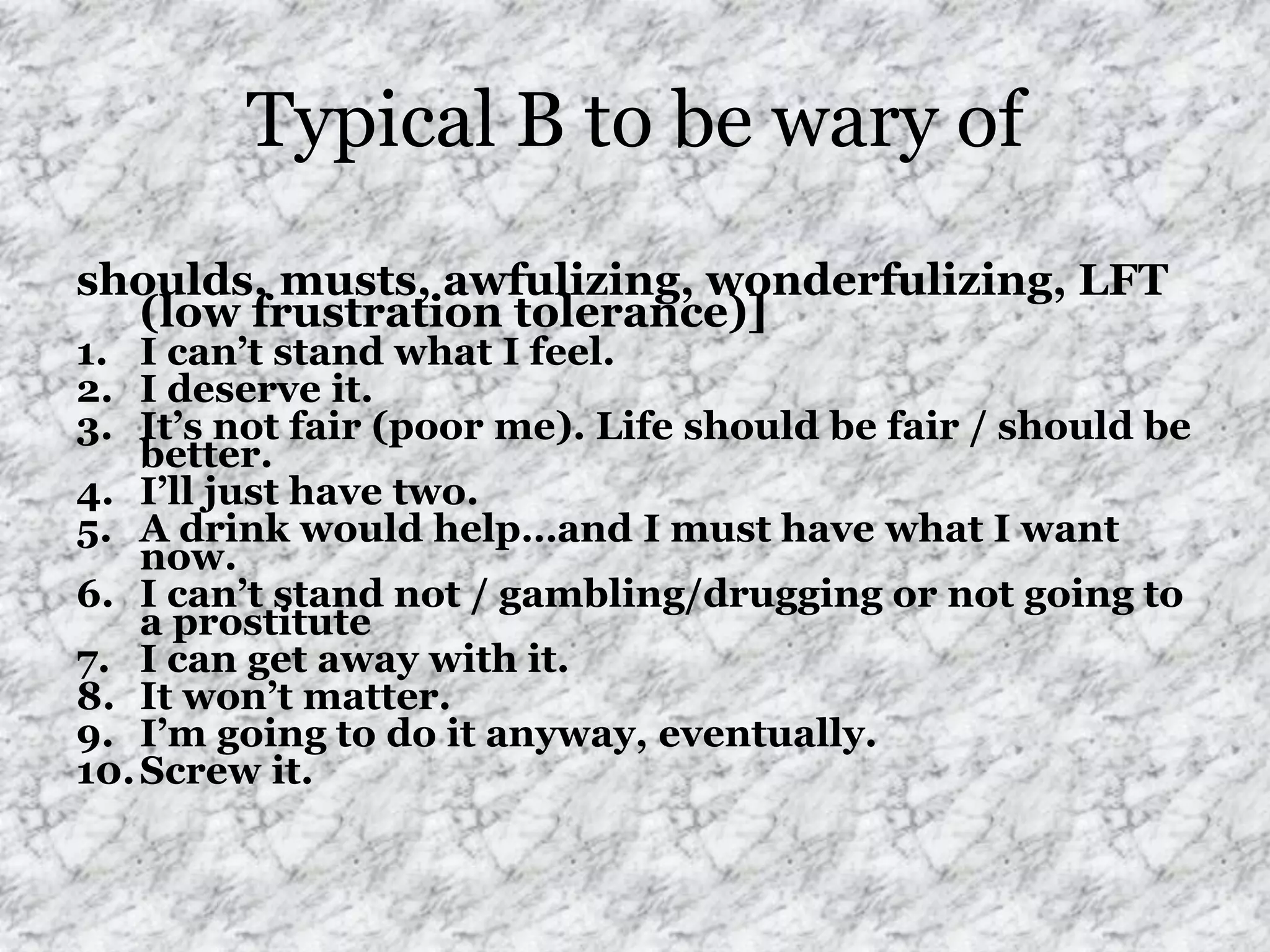 Rational emotive behavior therapy | PPTX