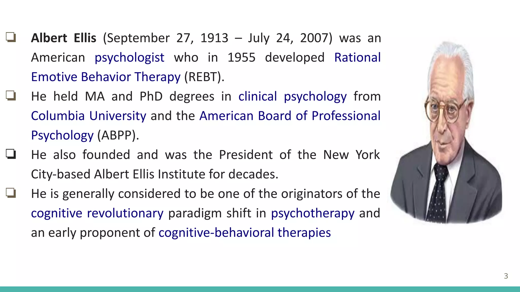 Rational Emotive Behaviour Therapy | PDF