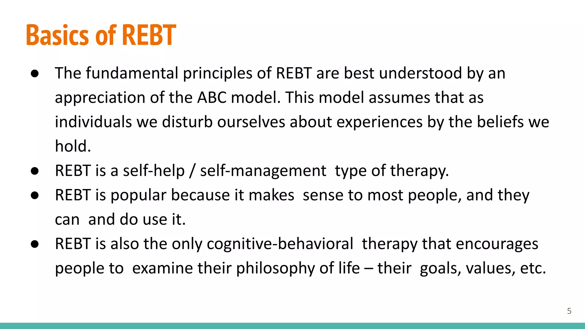 Rational Emotive Behaviour Therapy | PDF