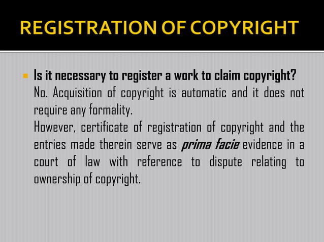 Rationale of copyright protection | PPTX | Video Production | Content ...