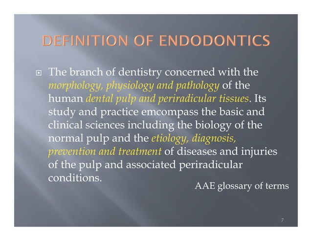 Rationale of Endodontics | PDF | Dental Health | Diseases and Conditions