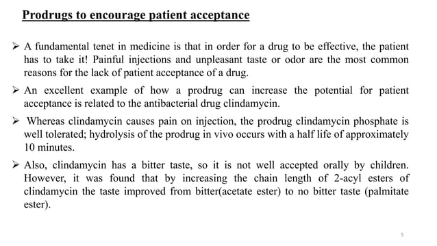 Rationale of prodrug design.pptx | Chemistry | Science