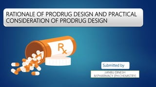 Rationale of prodrug design and practical consideration of | PPTX