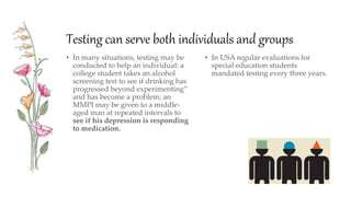 Rationale of psychological testing | PPTX