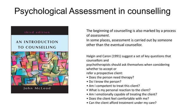 Rationale of psychological testing | PPT