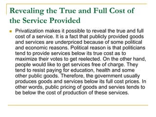 The Rationale For Privatization | PDF