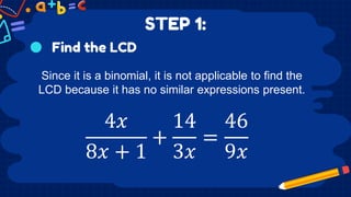 Rational equation ex | PPT