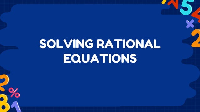 Rational equation ex | PPT