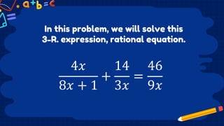 Rational equation ex | PPTX