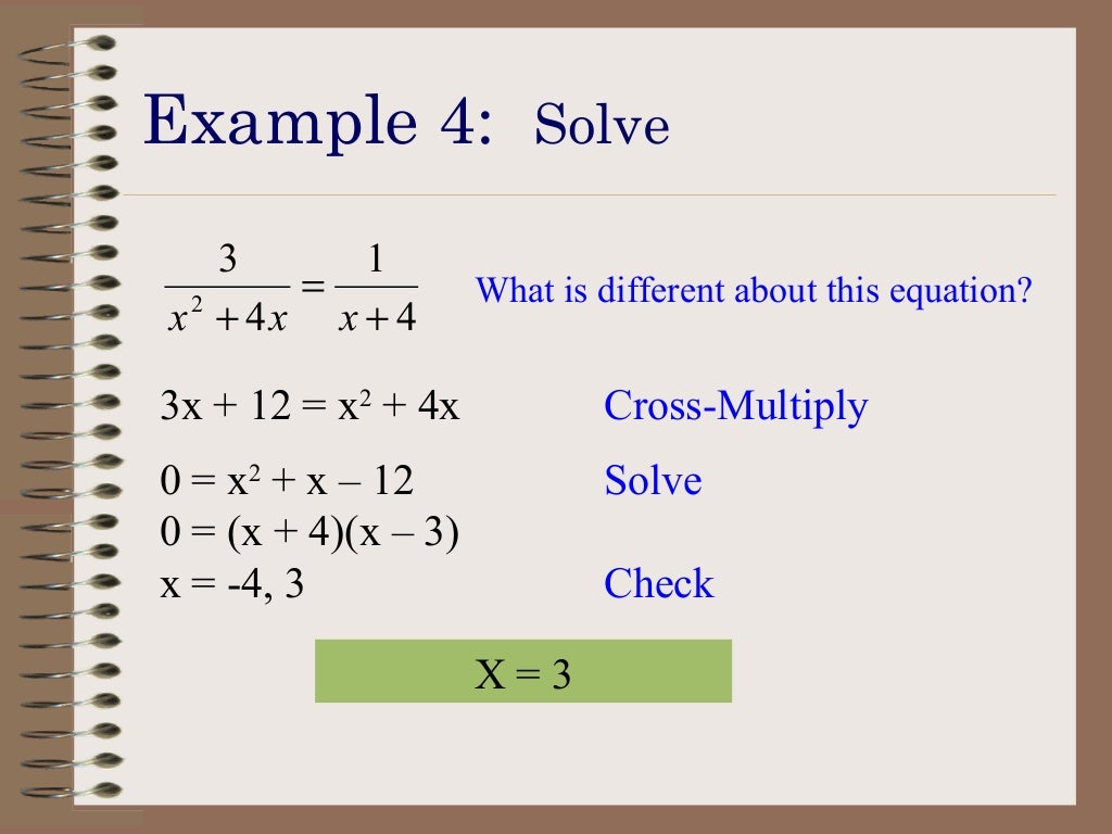 Rational Equations
