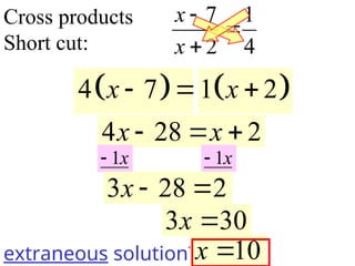 RATIONAL EQUATIONS SUCH AS EXAMPLES OF RATIONAL .ppt
