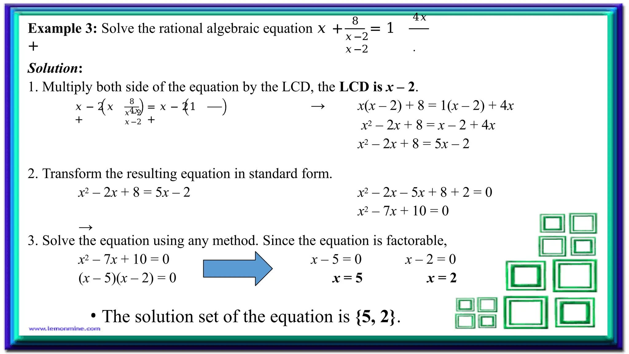 rationalequationtransformabletoquadratic | PPTX