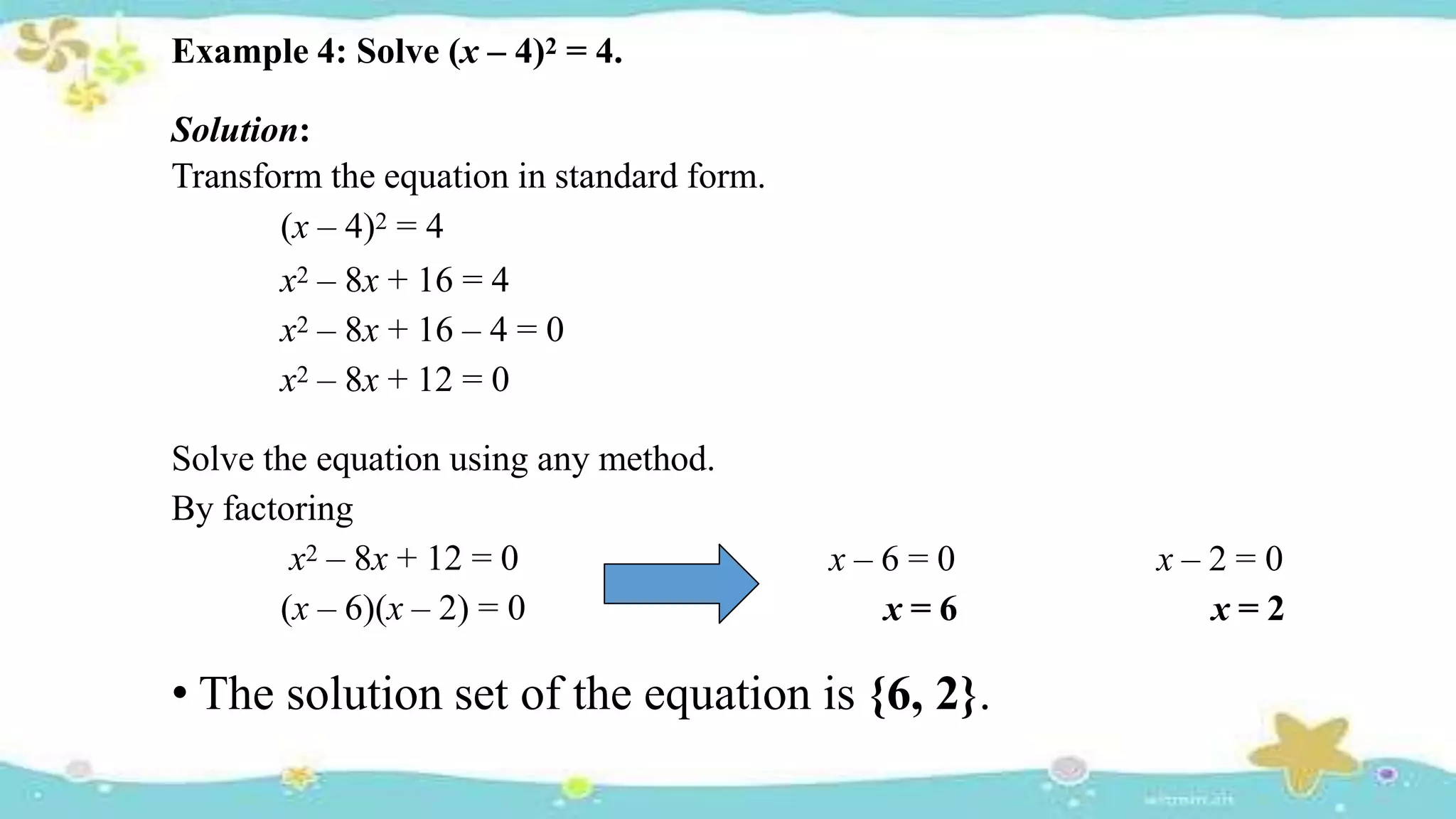 Rational Equation Transformable To Quadratic Equationpptx Physics