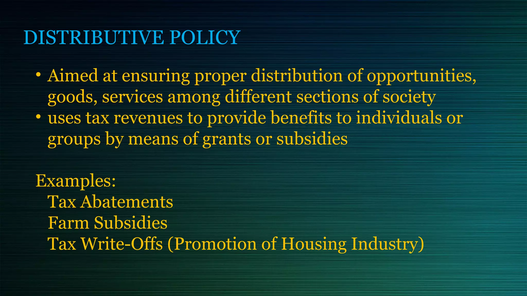 Rationale for Public Policy | PPT