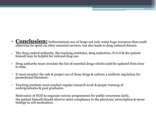 Rationale use of drugs.pptx | Substance Abuse | Diseases and Conditions