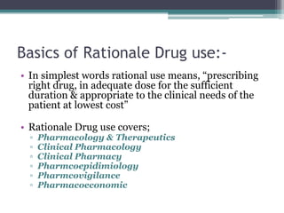 Rationale use of drugs.pptx | Substance Abuse | Diseases and Conditions