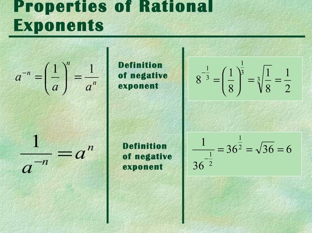 Rational Exponents | PPT | Physics | Science
